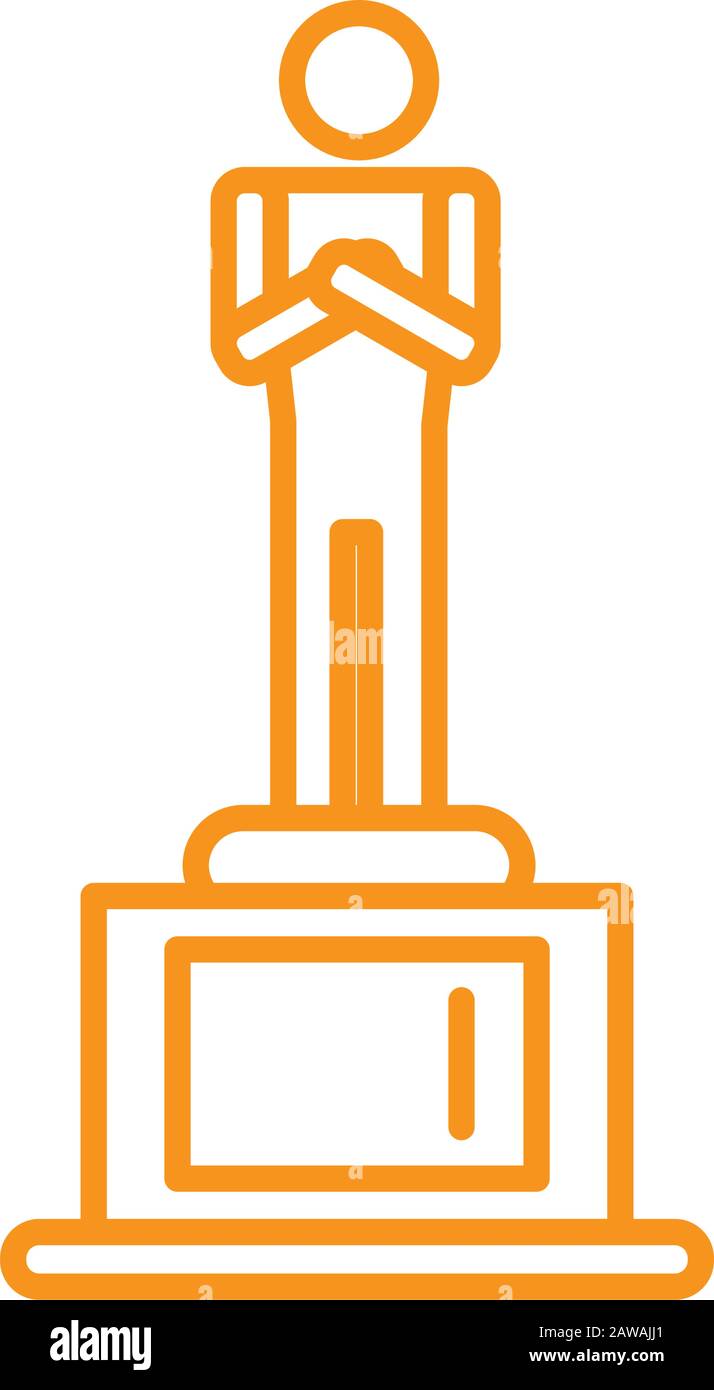 trophy award price with human figure Stock Vector Image & Art - Alamy