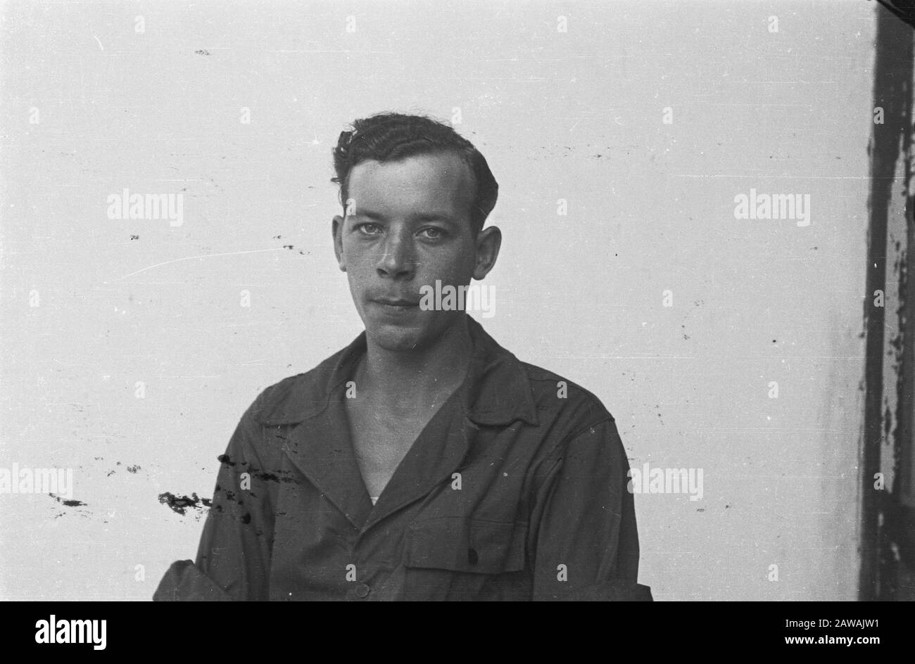 Passport IV [Soldier in dark overalls with no rank insignia] Date: 1947 ...