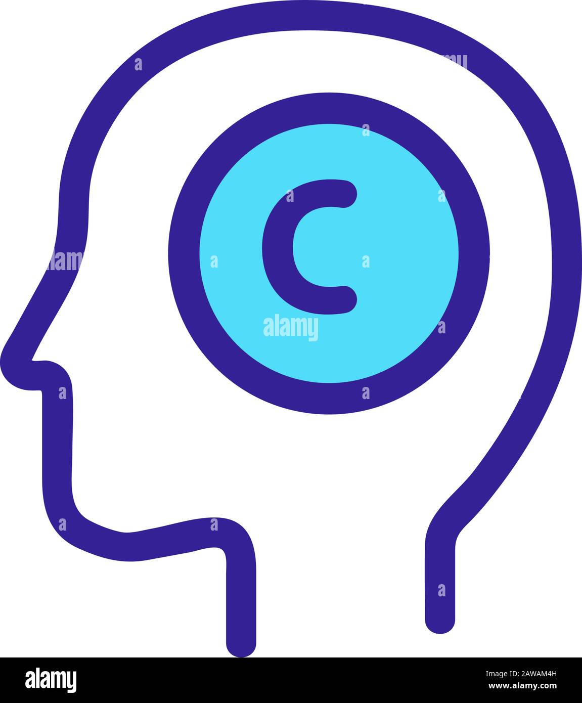 intellectual property icon vector. Isolated contour symbol illustration ...