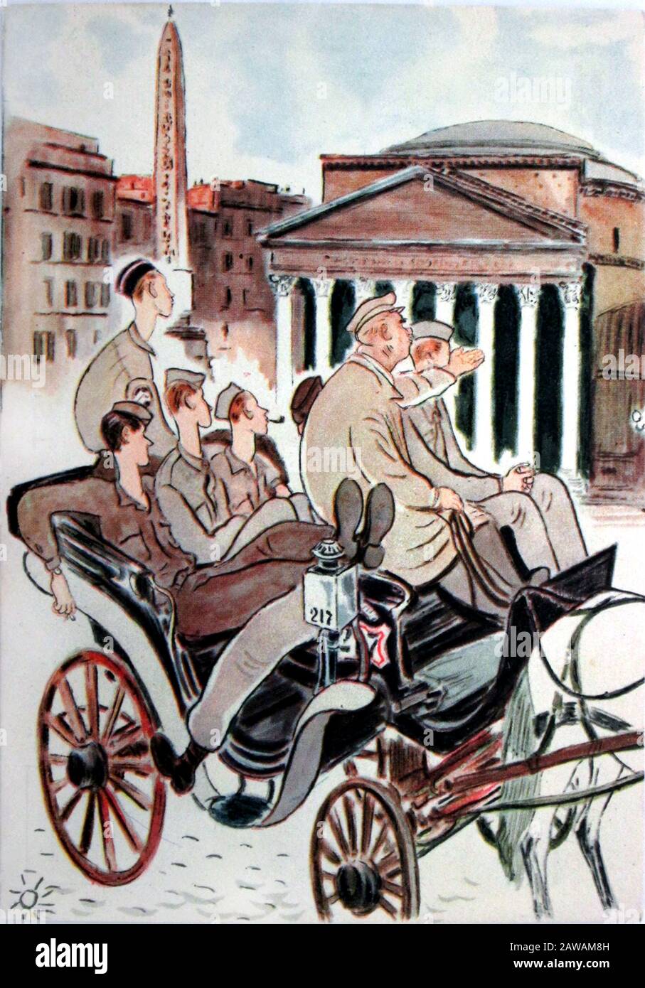 1944 , 28 july , ROME, ITALY : After the liberation from Nazi-Fascist ...