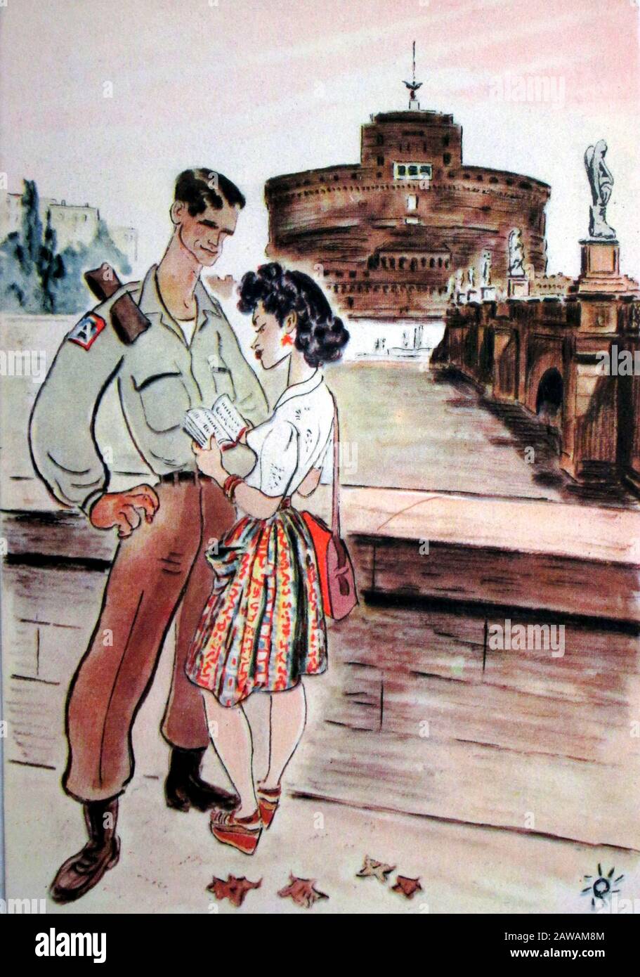 1944 , 28 july , ROME, ITALY : After the liberation from Nazi-Fascist ...