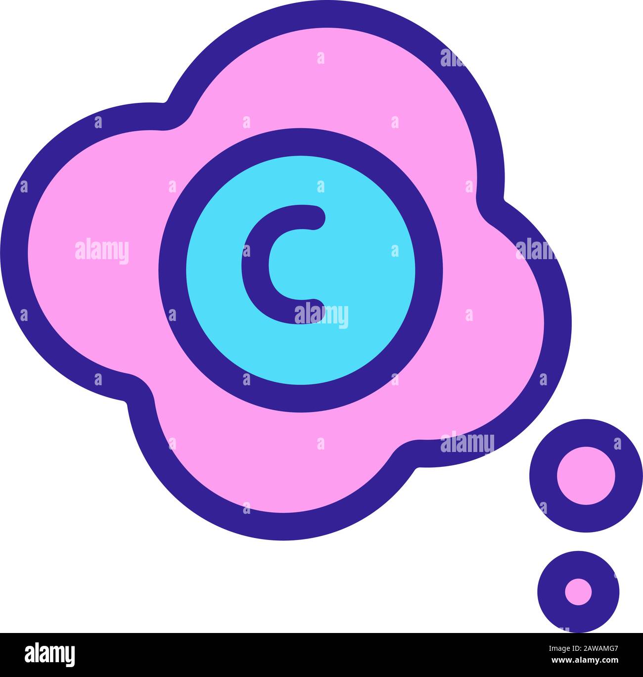 intellectual property icon vector. Isolated contour symbol illustration ...
