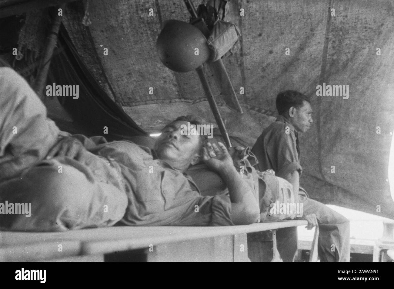 Borneo Soldiers on a ship date: February 1947 Location: Borneo ...