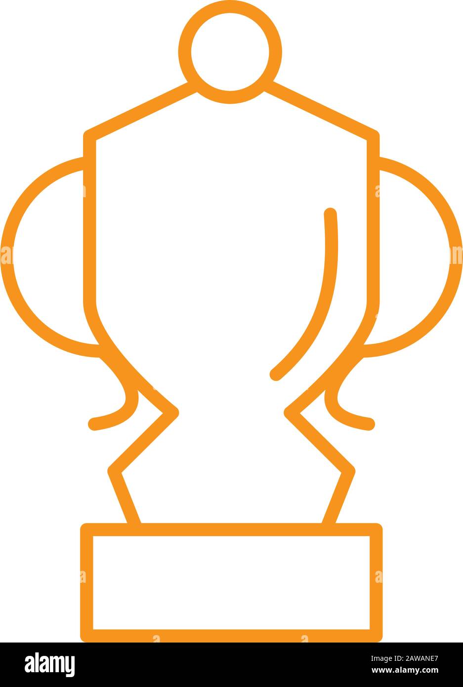 trophy cup award price isolated icon Stock Vector Image & Art - Alamy