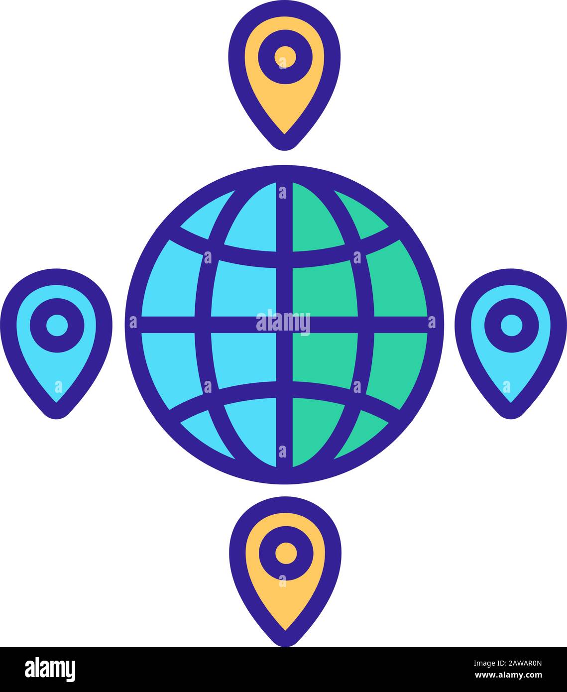 franchise business icon vector. Isolated contour symbol illustration ...