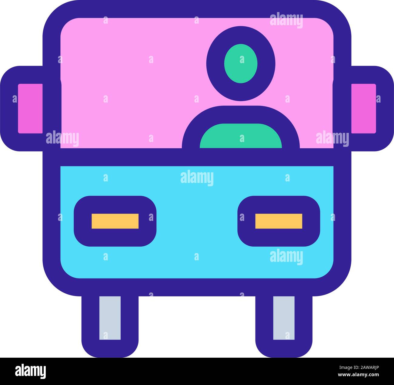 Driver icon vector. Isolated contour symbol illustration Stock Vector ...