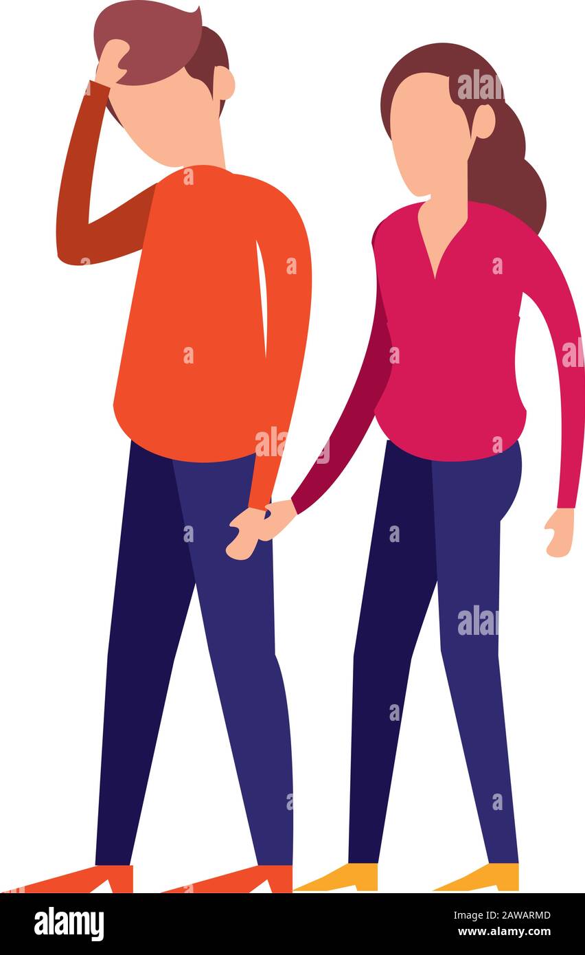 friends couple avatars characters icon Stock Vector Image & Art - Alamy