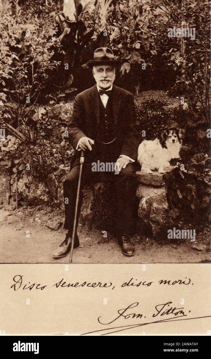 1928 , ITALY : The italian Minister of Foreign Affairs TOMMASO TITTONI ...