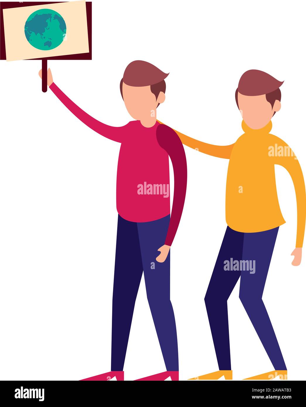 Young protest environment Stock Vector Images - Alamy