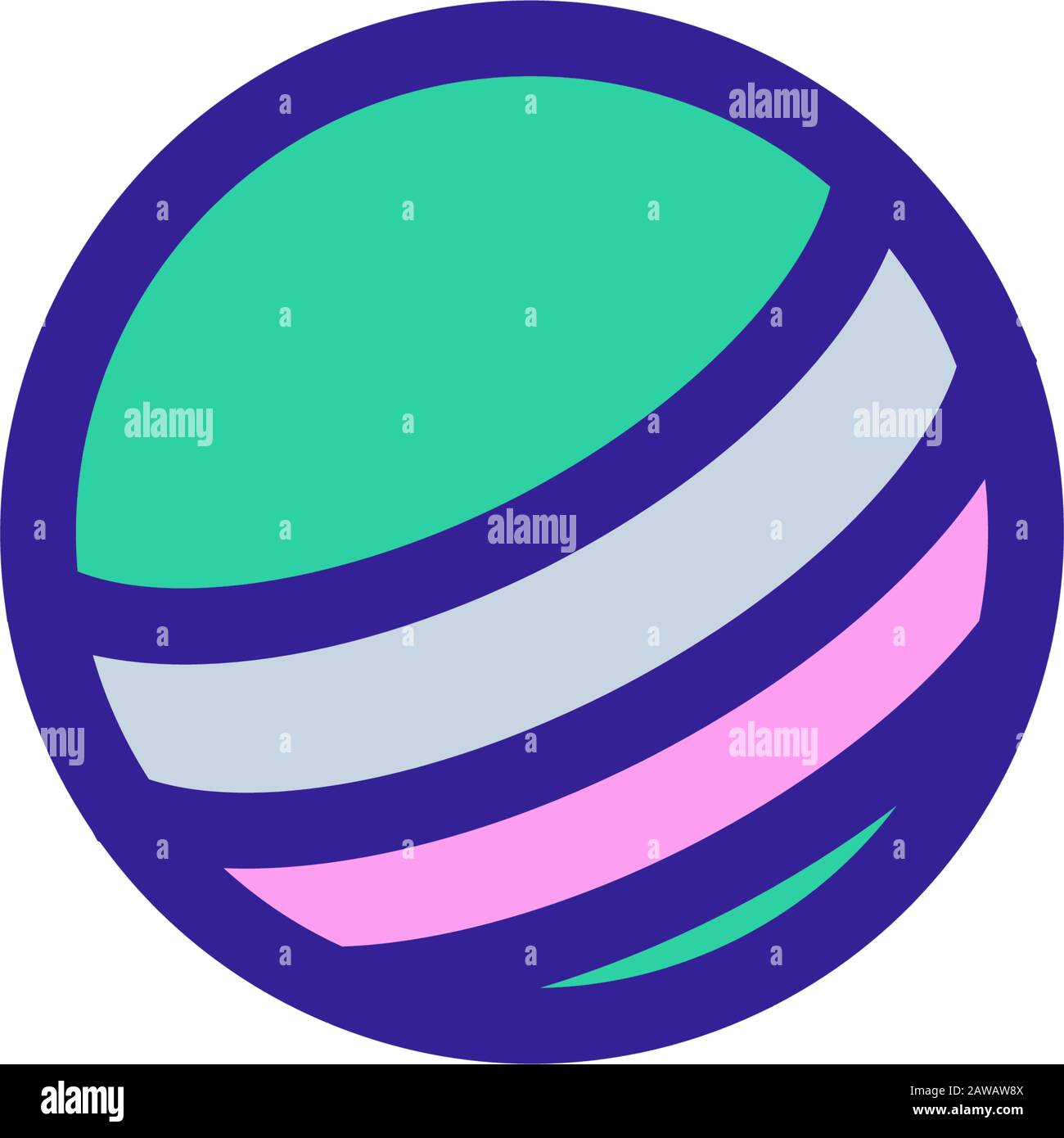 Cricket ball icon vector. Isolated contour symbol illustration Stock ...