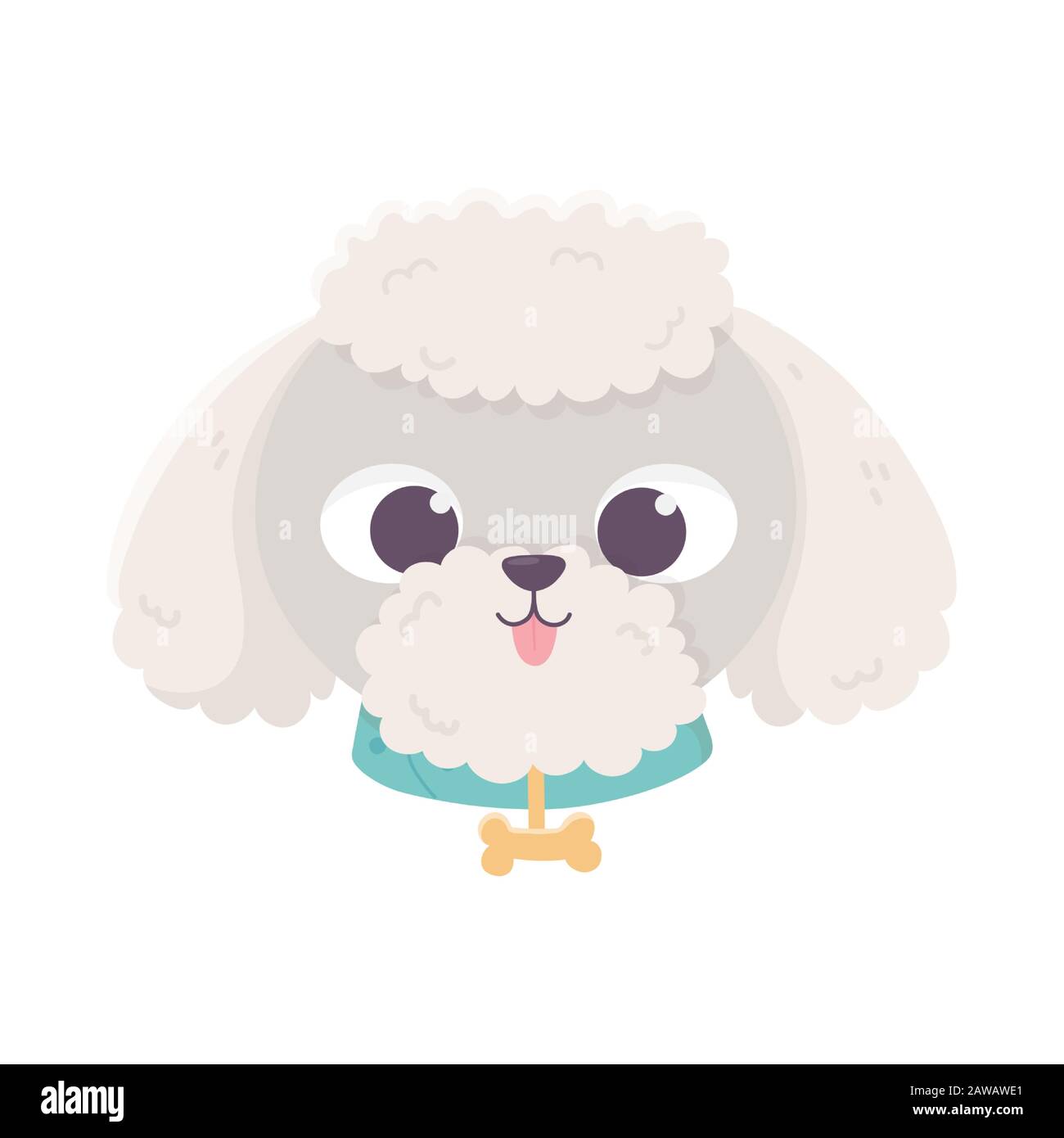 Adorable little poodle Stock Vector Images - Alamy