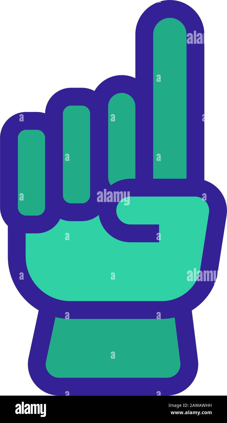 Cricket judge icon vector. Isolated contour symbol illustration Stock ...