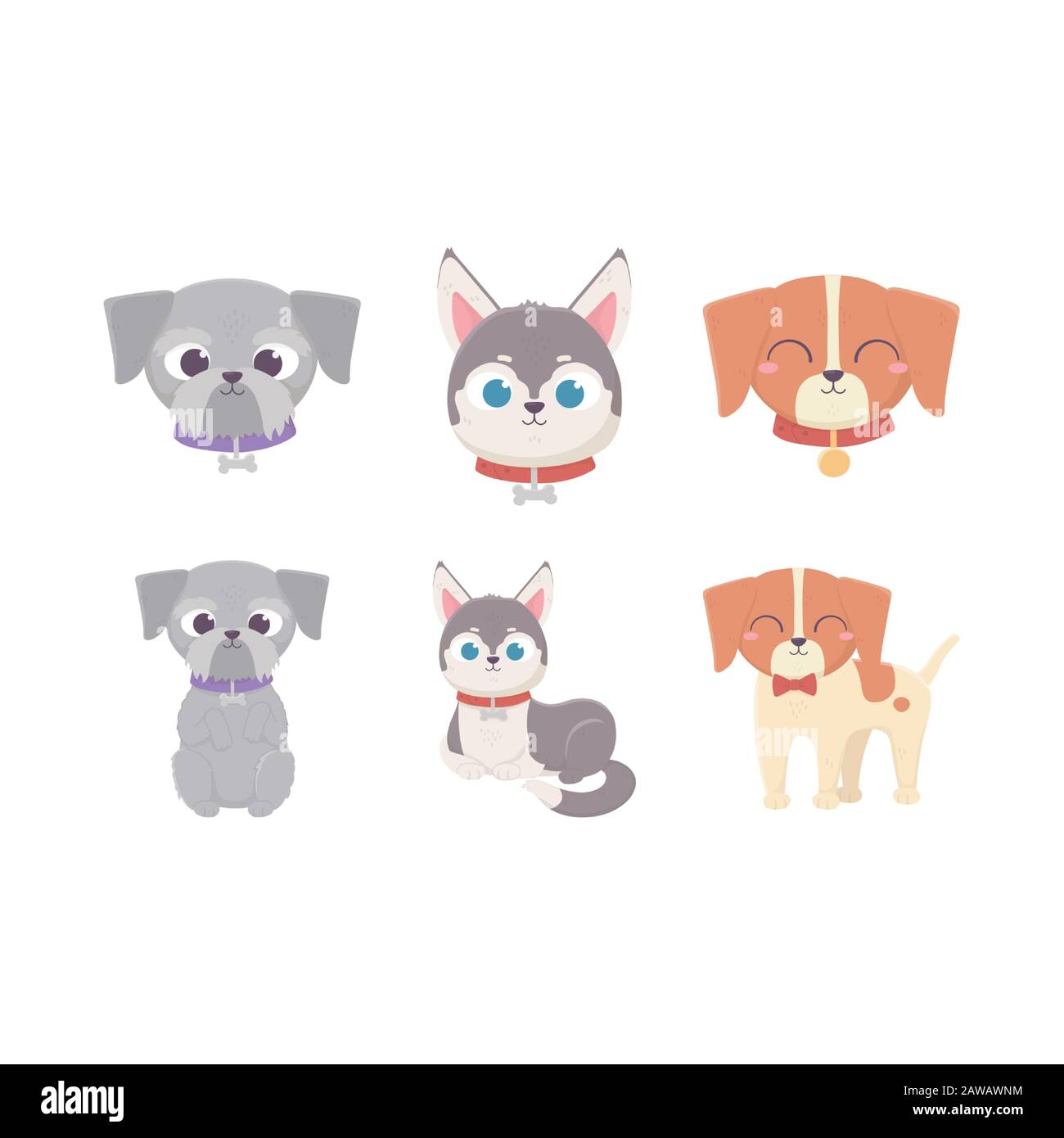 Cute little golden terrier Stock Vector Images - Alamy