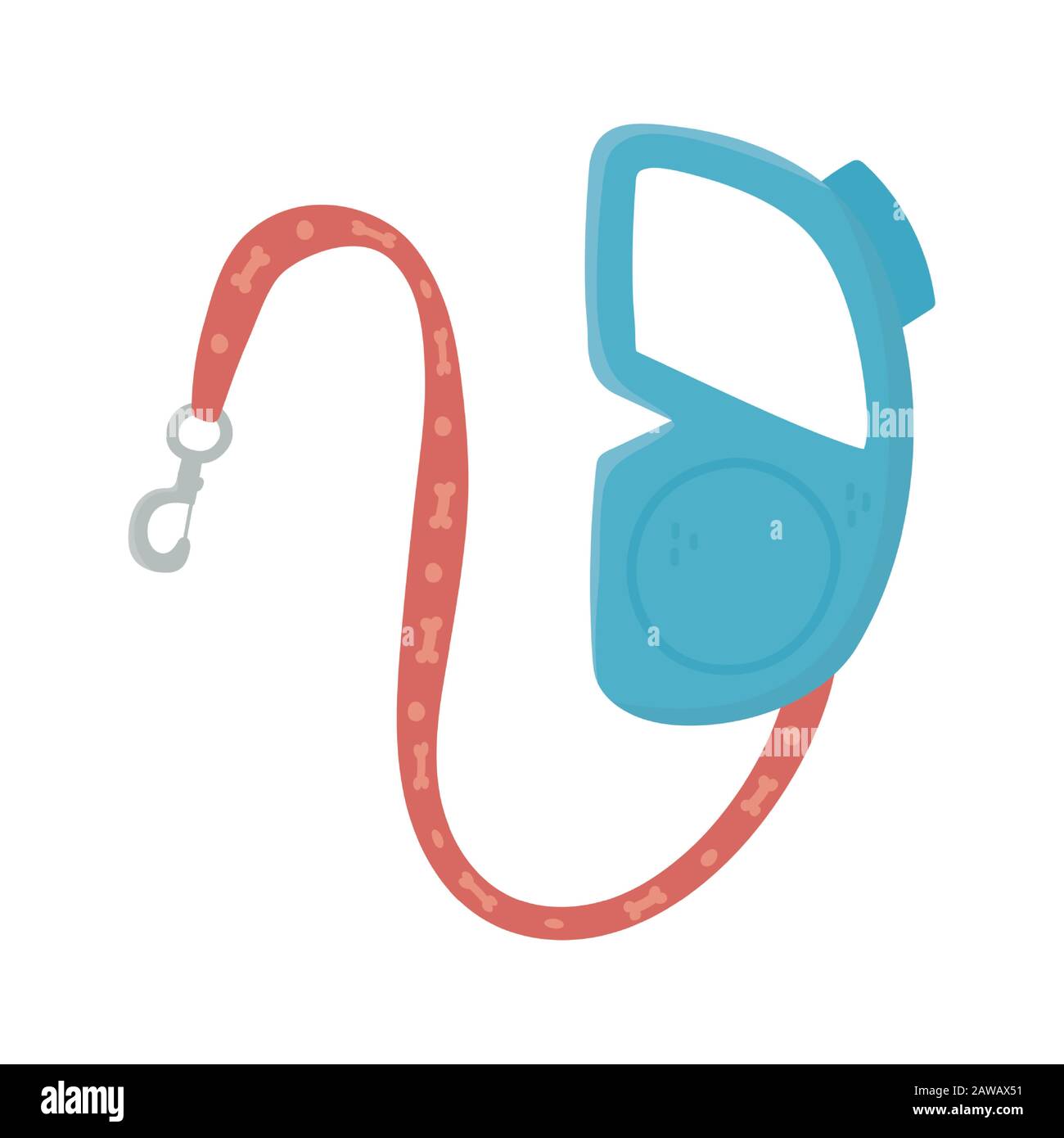 dog lead mascot accessory , pets vector illustration Stock Vector Image ...