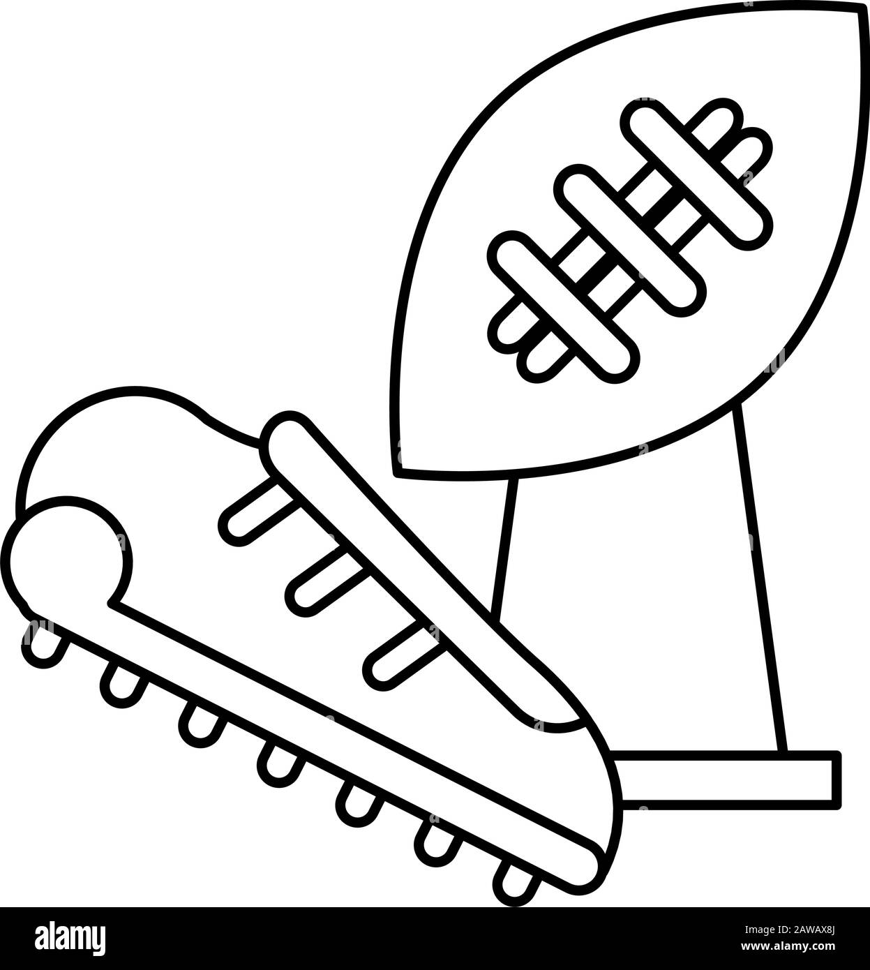 Rugby shoes Stock Vector Images - Alamy