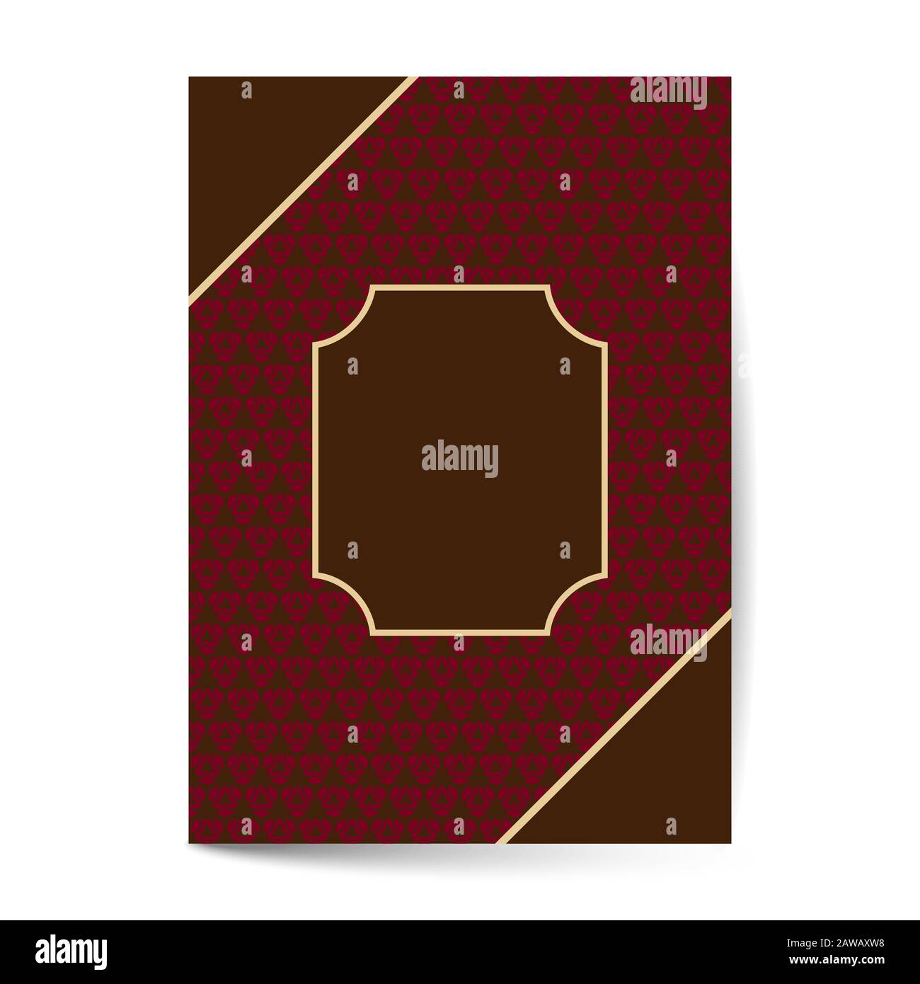 luxury ornate page cover with ornamental pattern template for design ...