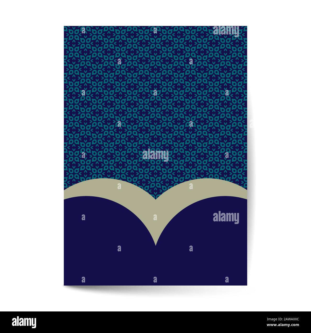 luxury ornate page cover with ornamental pattern template for design ...