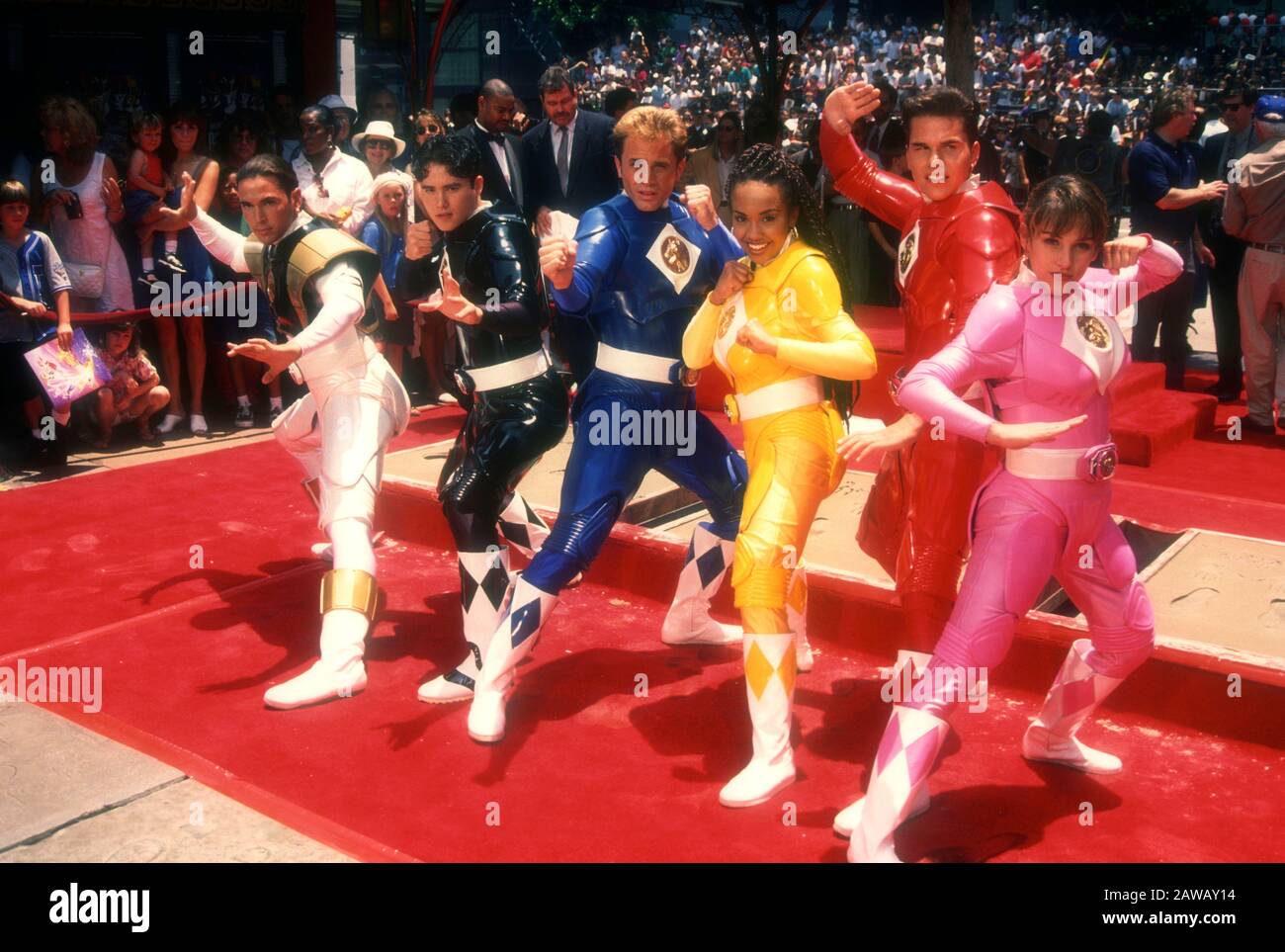 Hollywood, California, USA 22nd June 1995 (L-R) Actors Jason David ...