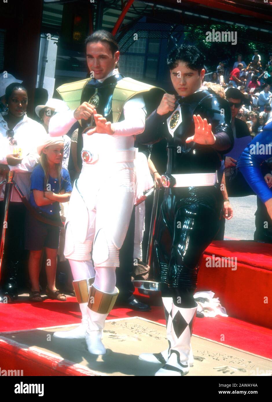 Hollywood, California, USA 22nd June 1995 (L-R) Actors Jason David ...