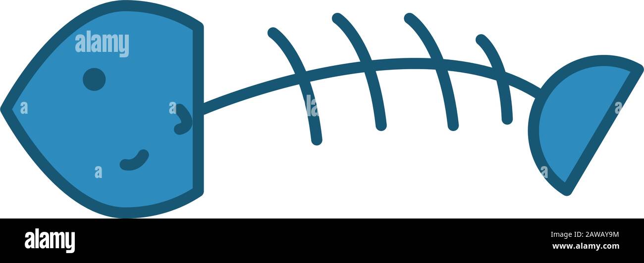 fish skull animal isolated icon Stock Vector Image & Art - Alamy