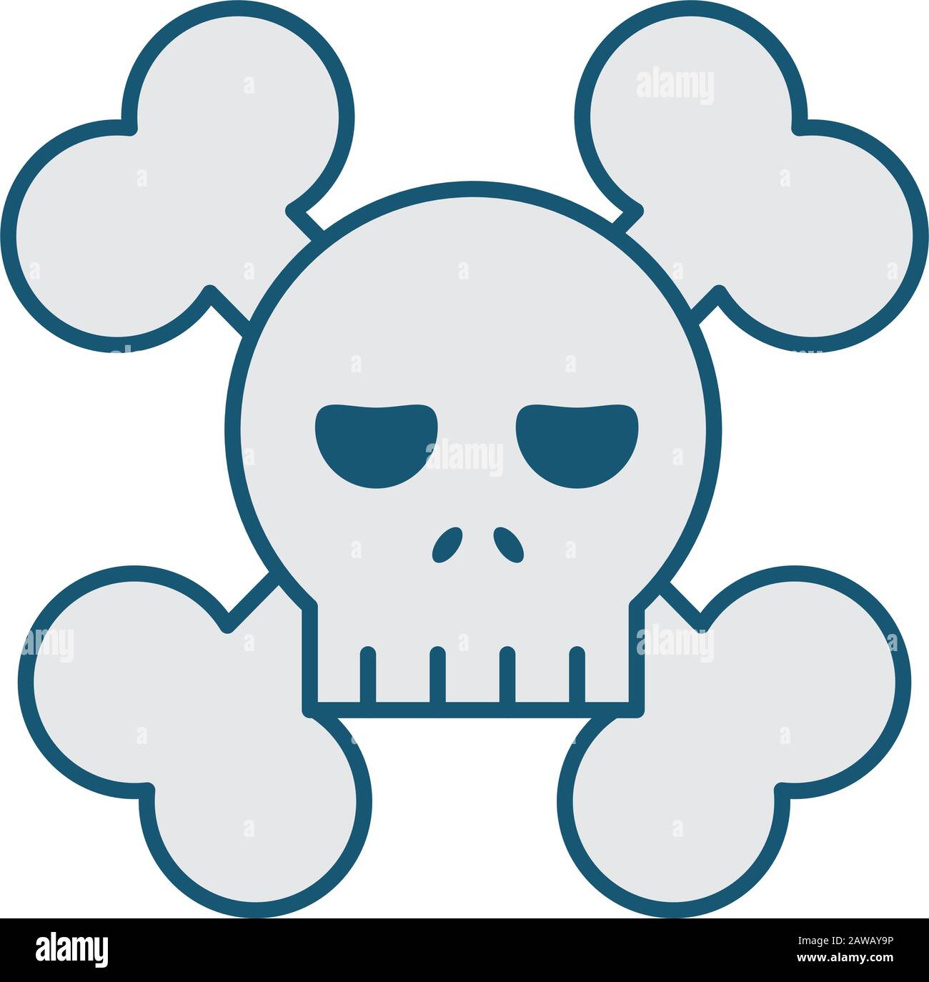 skull with bones crossed icon Stock Vector Image & Art - Alamy