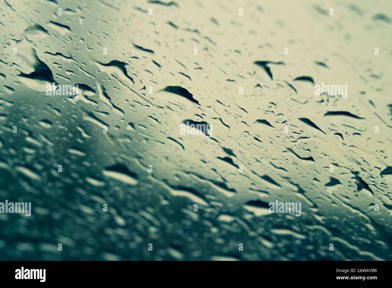 Rain Falling On A Window Close Window Rain Drops Falling Down