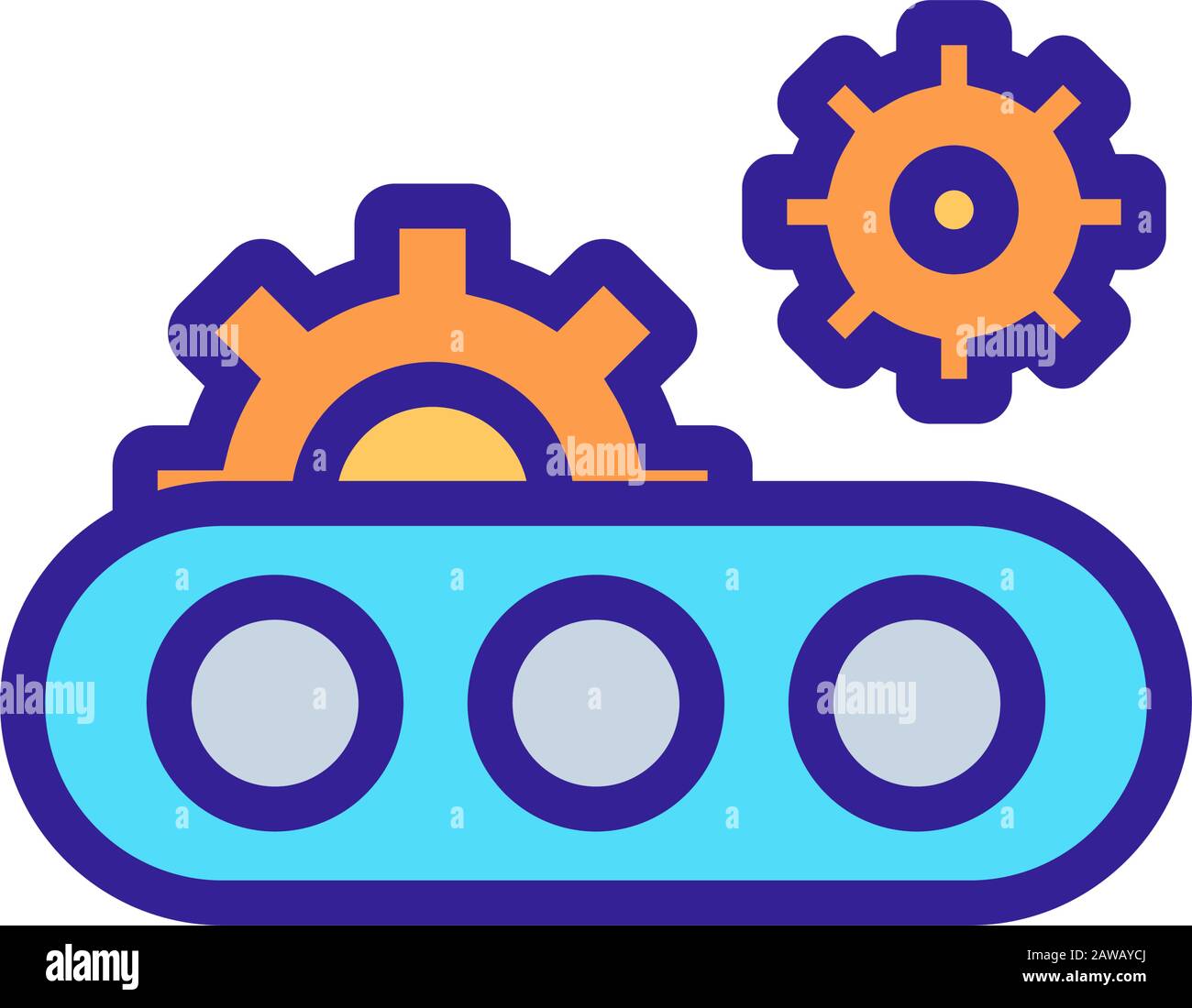 Automation icon vector. Isolated contour symbol illustration Stock ...