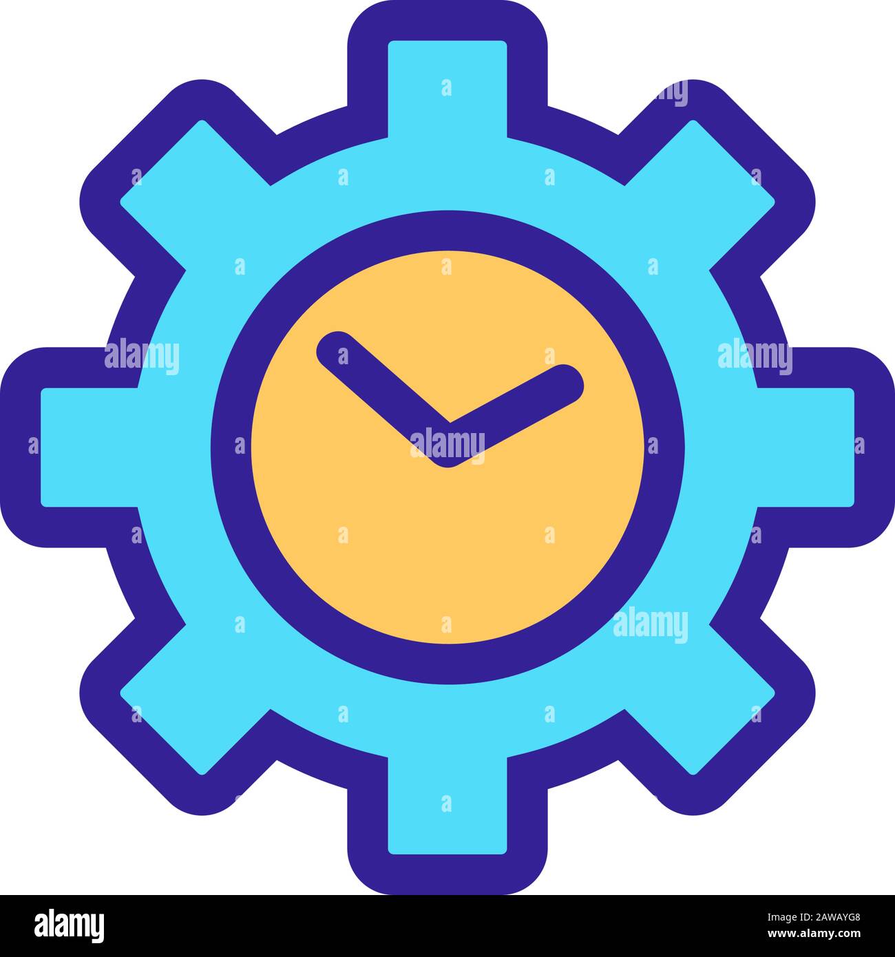 Automation icon vector. Isolated contour symbol illustration Stock ...
