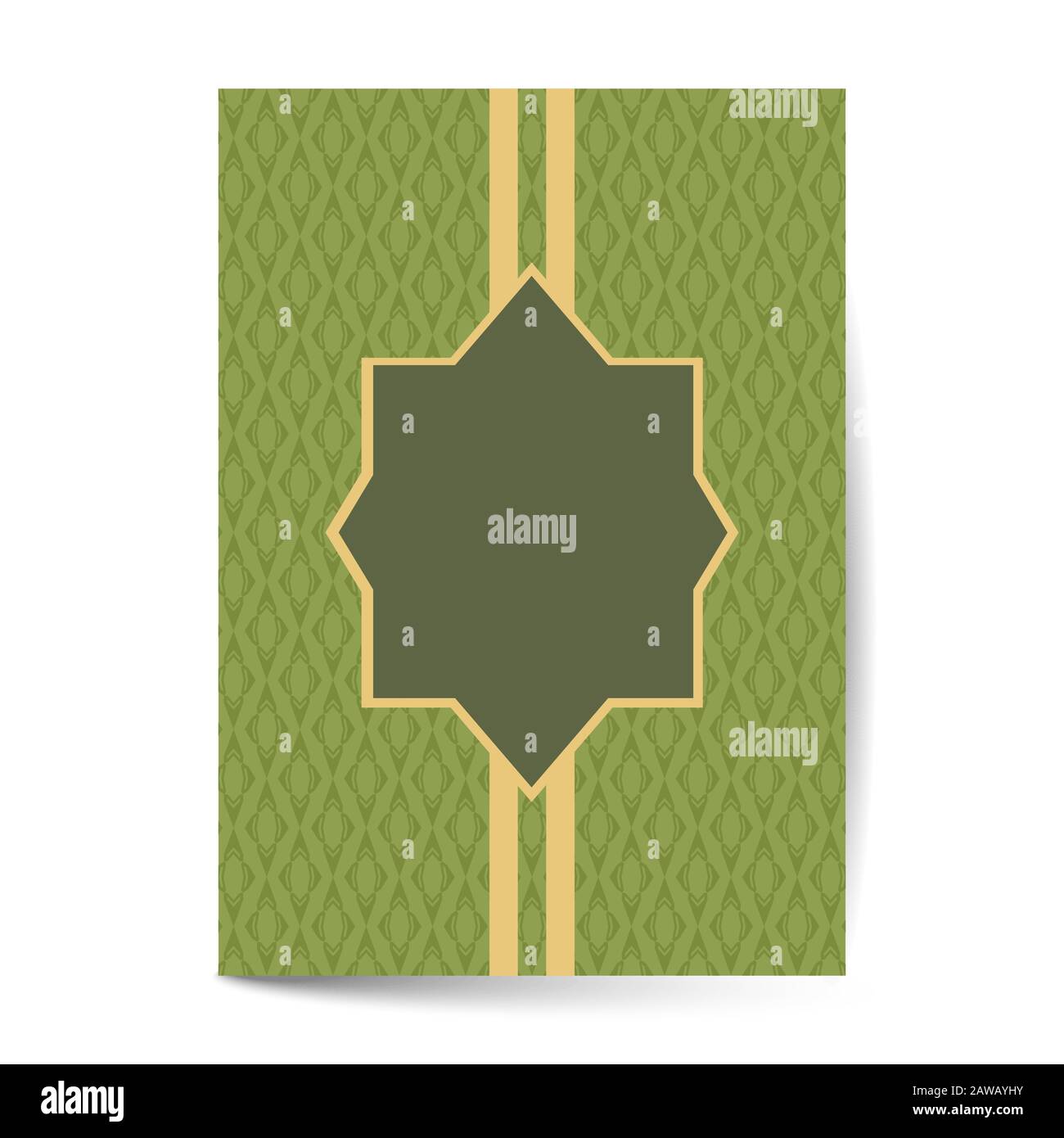 luxury ornate page cover with ornamental pattern template for design ...