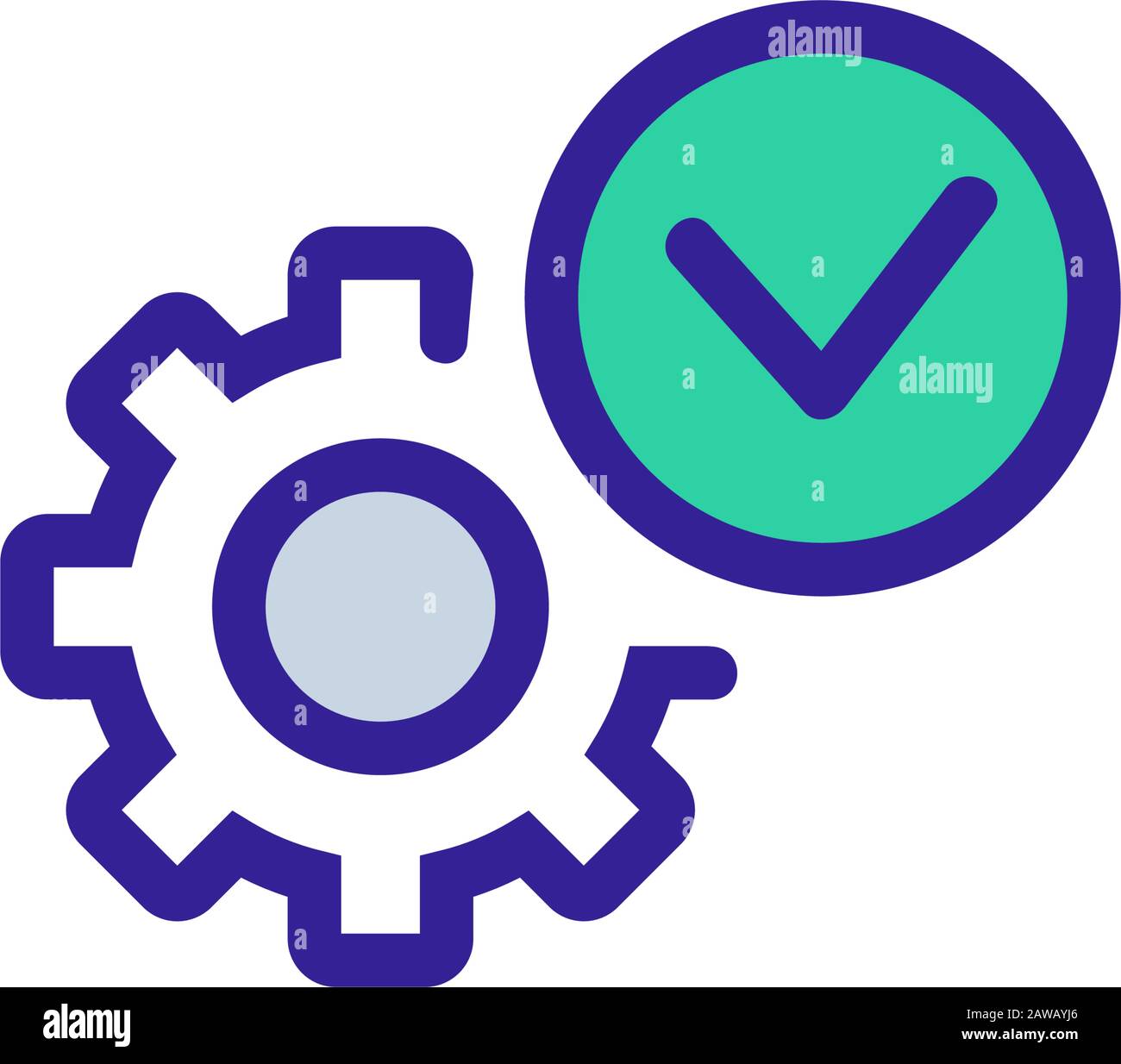Automation icon vector. Isolated contour symbol illustration Stock Vector Image & Art - Alamy
