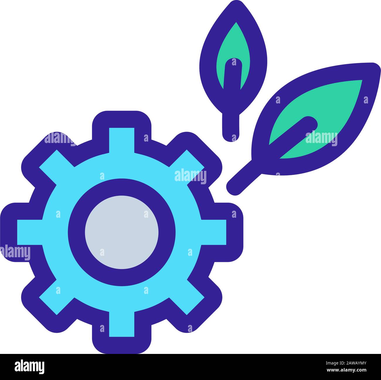 Automation icon vector. Isolated contour symbol illustration Stock ...
