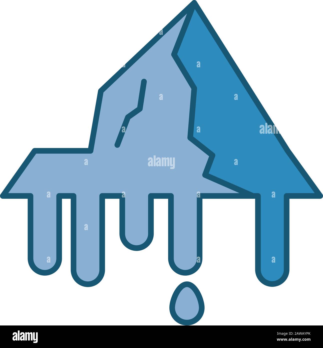 Ice floating in sea Cut Out Stock Images & Pictures - Alamy