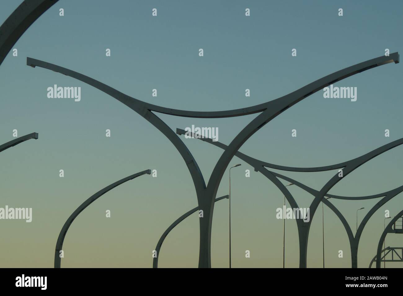 Detail of a bridge abstract background. view on the bridge part ...