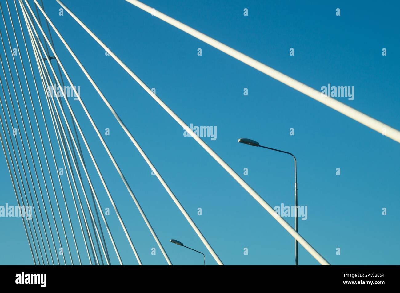 Detail of a bridge abstract background. view on the bridge part ...