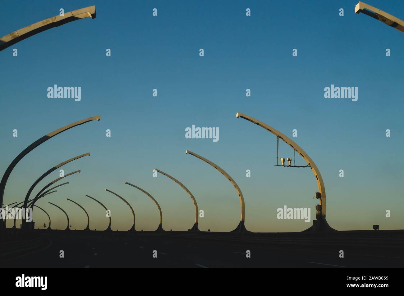 Detail of a bridge abstract background. view on the bridge part ...