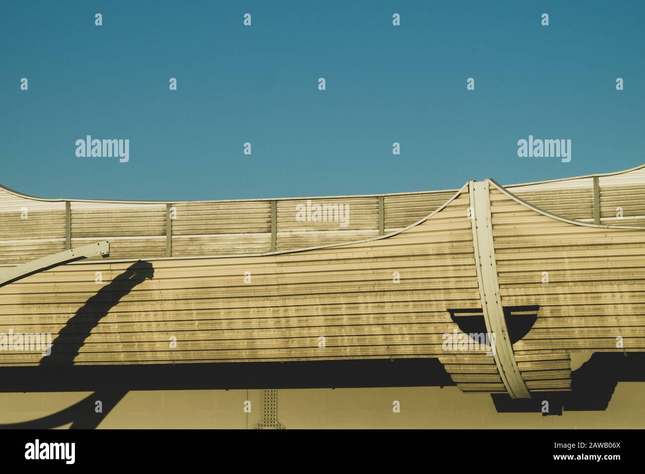 Detail of a bridge abstract background. view on the bridge part ...