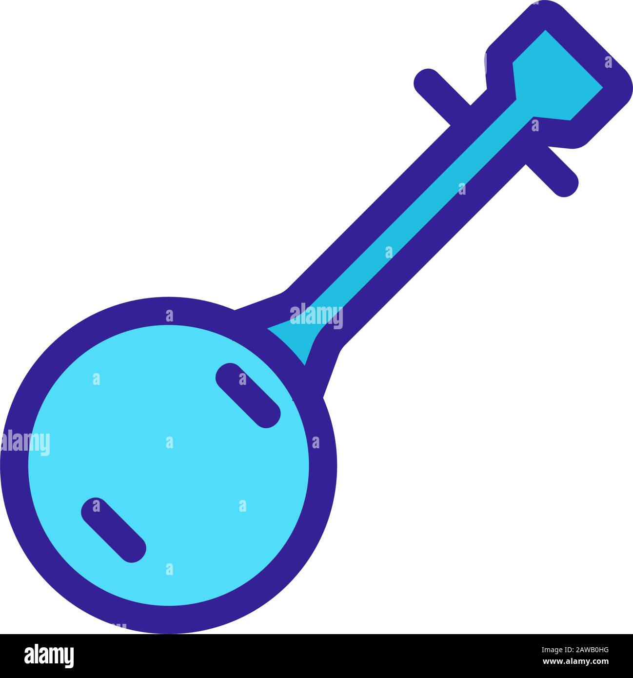 Instrument is a musical vector icon. Isolated contour symbol ...
