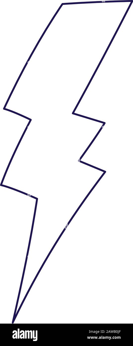 thunderbolt energy power volt electric icon vector illustration Stock ...