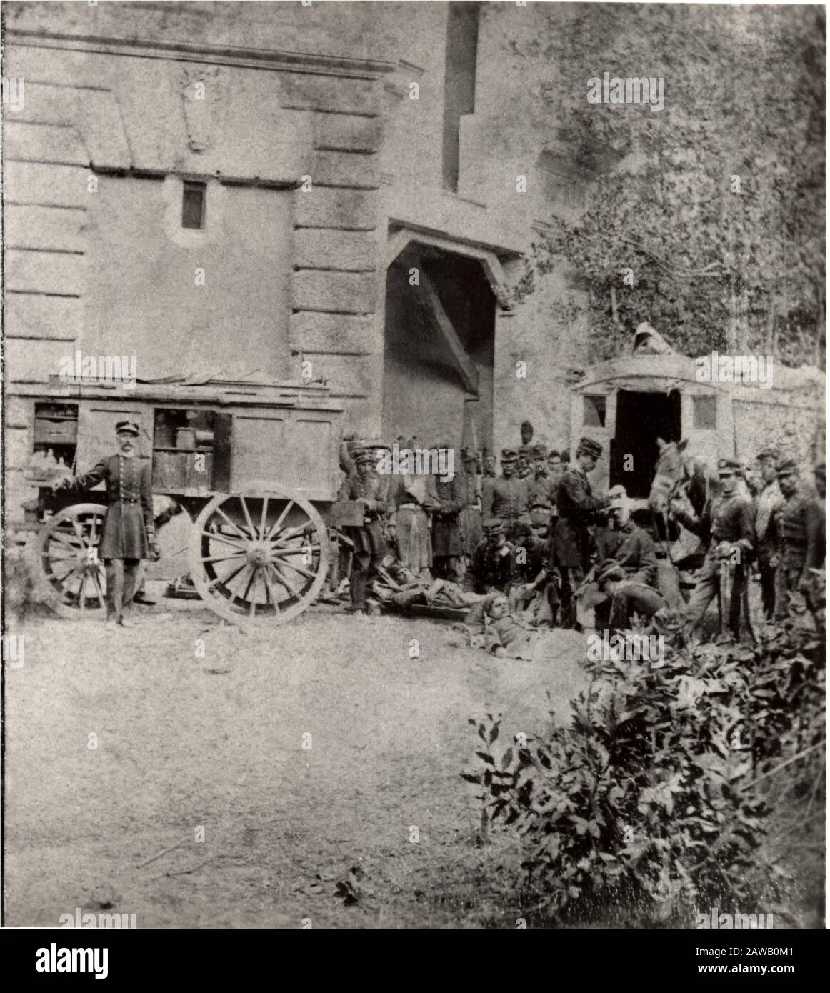 1870 , september , ROMA , ITALY : The combat effects by Savoia troups ...