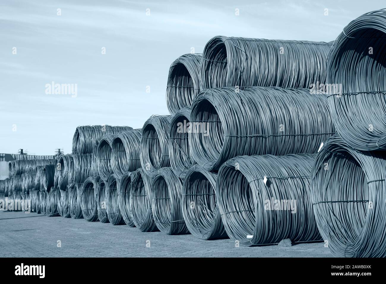 Steel wire rod Stock Photo - Alamy
