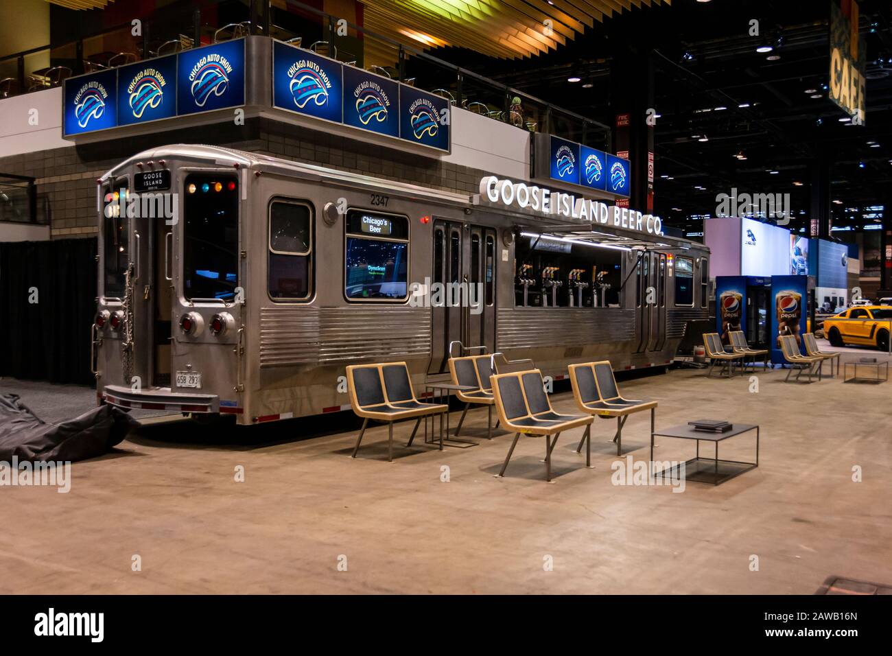 Chicago, Illinois, United States - February 6, 2020: Goose Island Beer ...