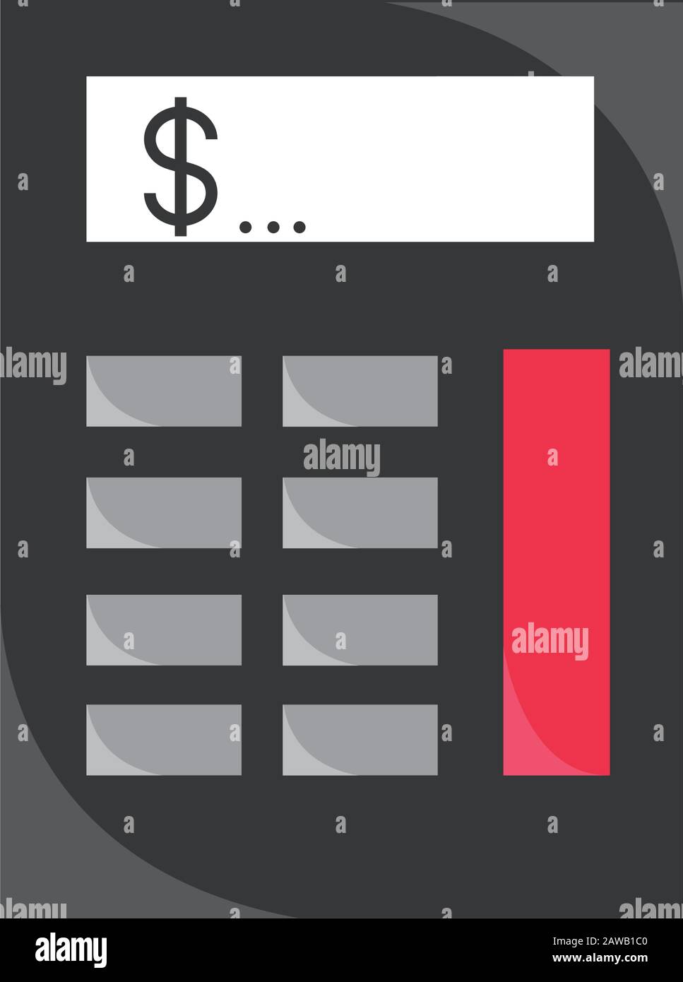 calculator economy money business finance vector illustration Stock ...