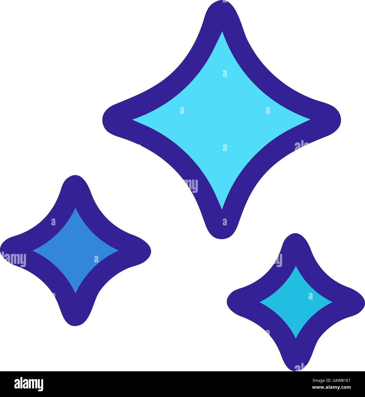 Star shining glitter icon vector. Isolated contour symbol illustration Stock Vector Image & Art ...