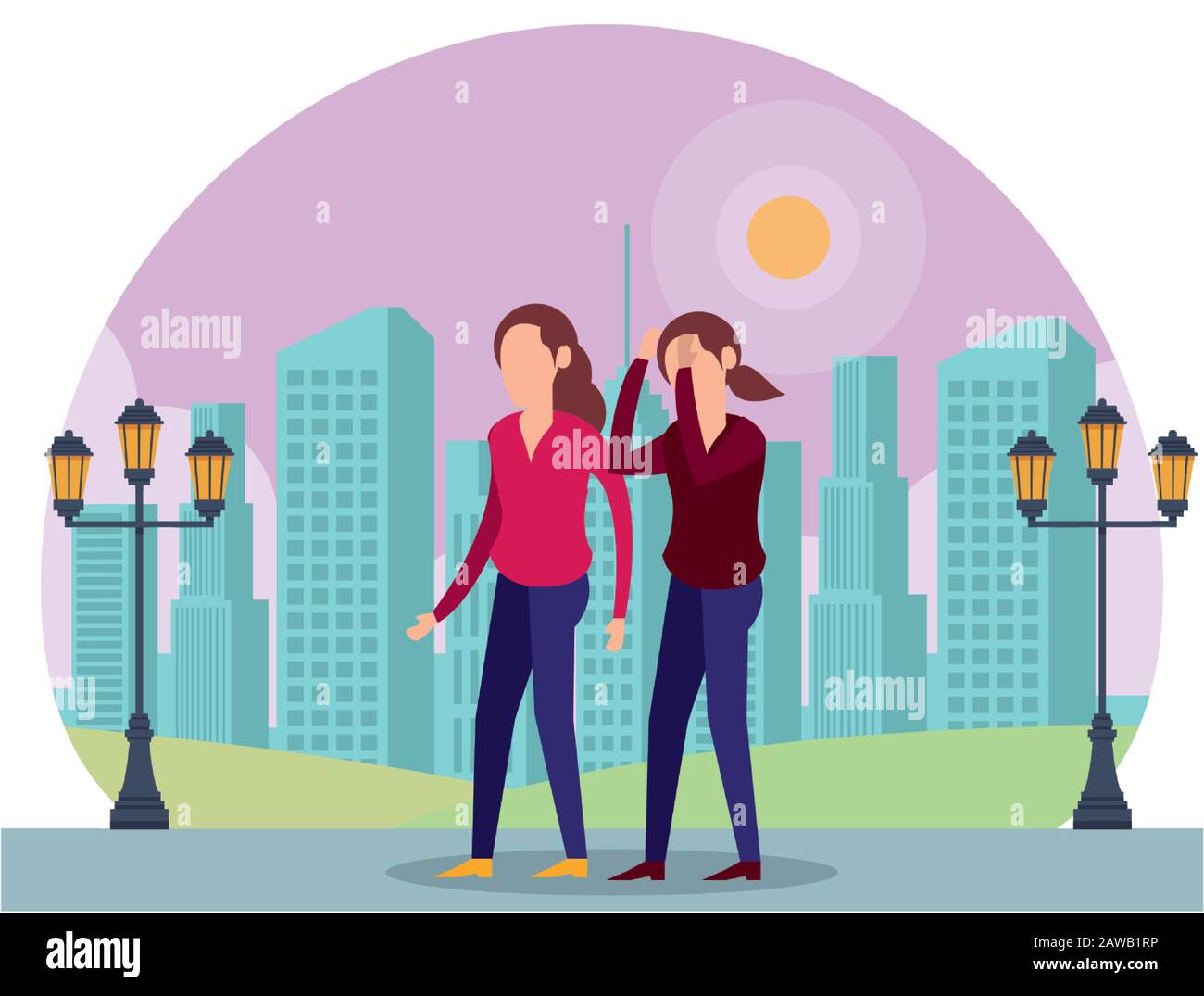 girls friends avatars characters icon Stock Vector Image & Art - Alamy