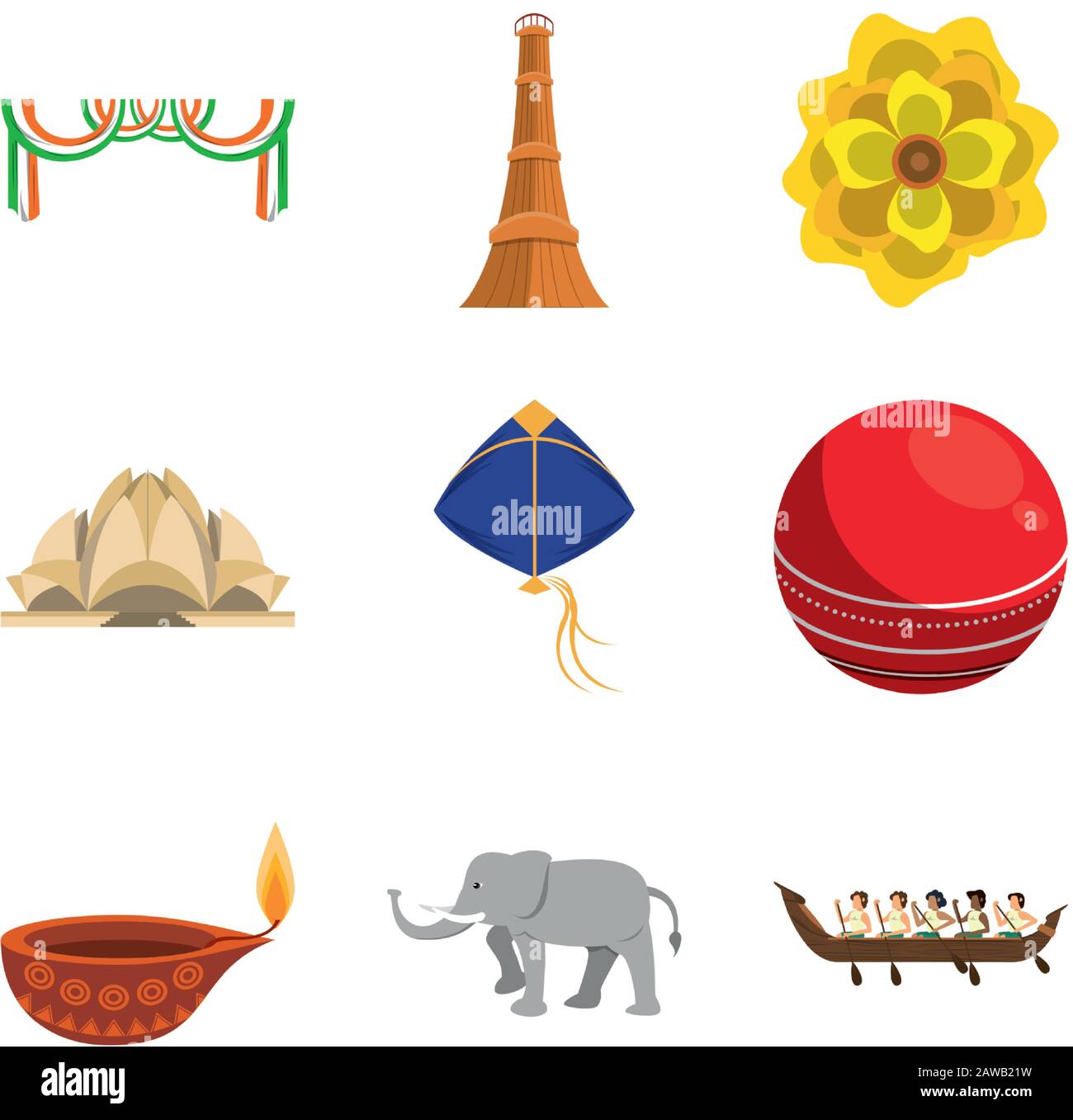 India painted flag Stock Vector Images - Alamy