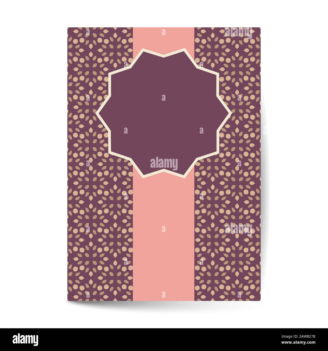 luxury ornate page cover with ornamental pattern template for design ...