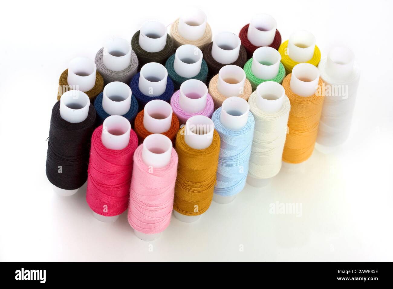 Image of the colorful spools threads Stock Photo - Alamy