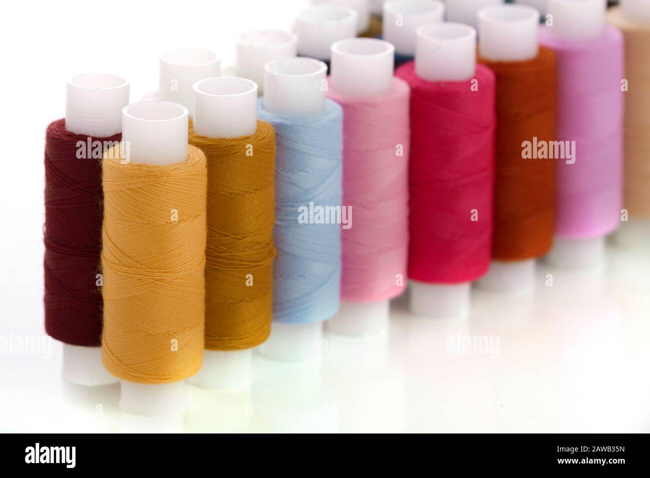 Image of the colorful spools threads Stock Photo - Alamy