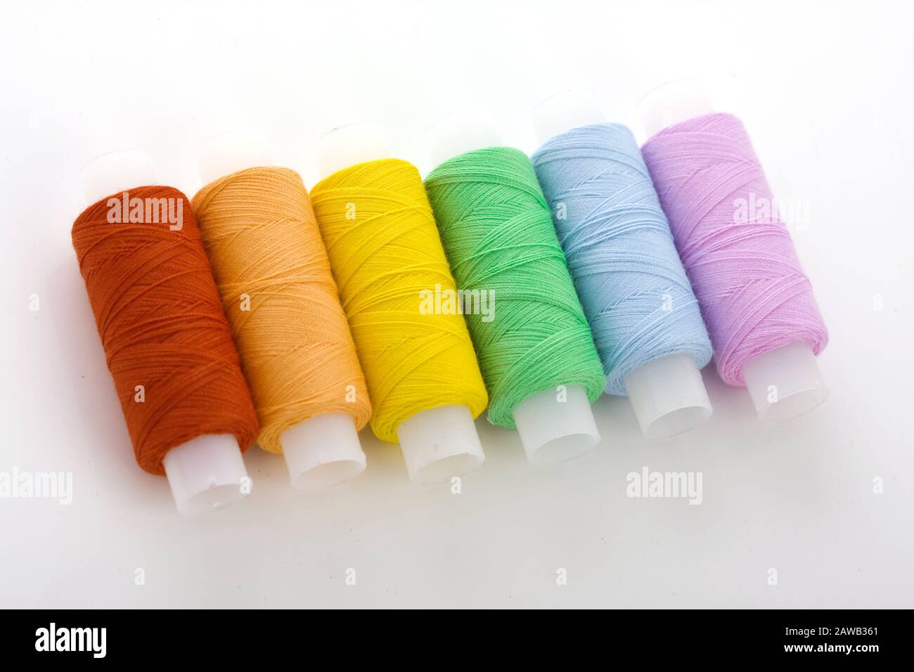Image of the colorful spools threads Stock Photo - Alamy