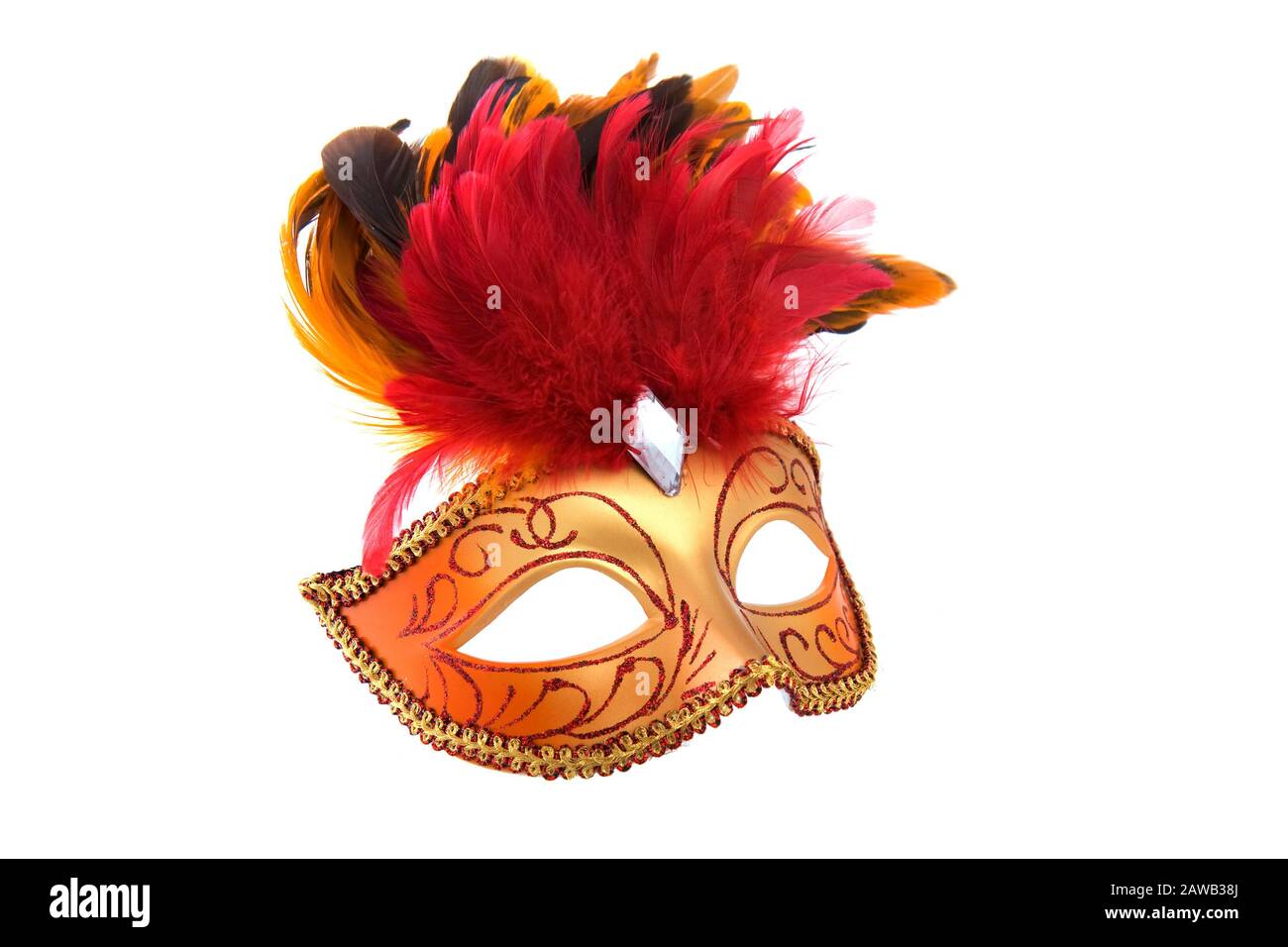 Girl with carnival mask Cut Out Stock Images & Pictures - Alamy